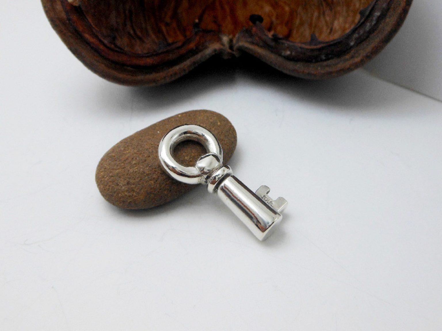 Sup Silver 3D Prison Key Pendant 925 Sterling Silver, Handmade Key ...