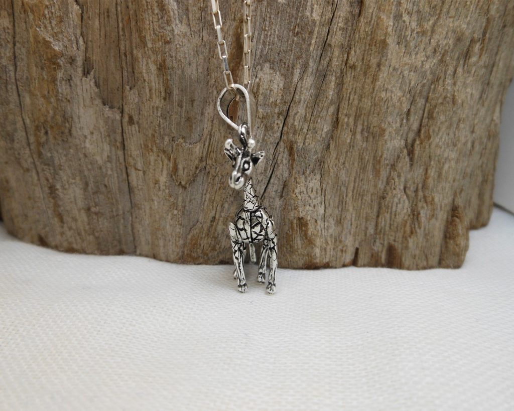 3D Movable Giraffe Charm, Silver Animal Pendant | Sup Silver – Sup Silver