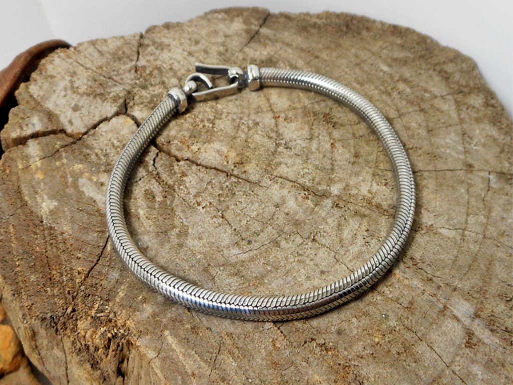 Handmade Indian Round Snake Bracelet, 4mm 5mm | Sup Silver – Sup Silver