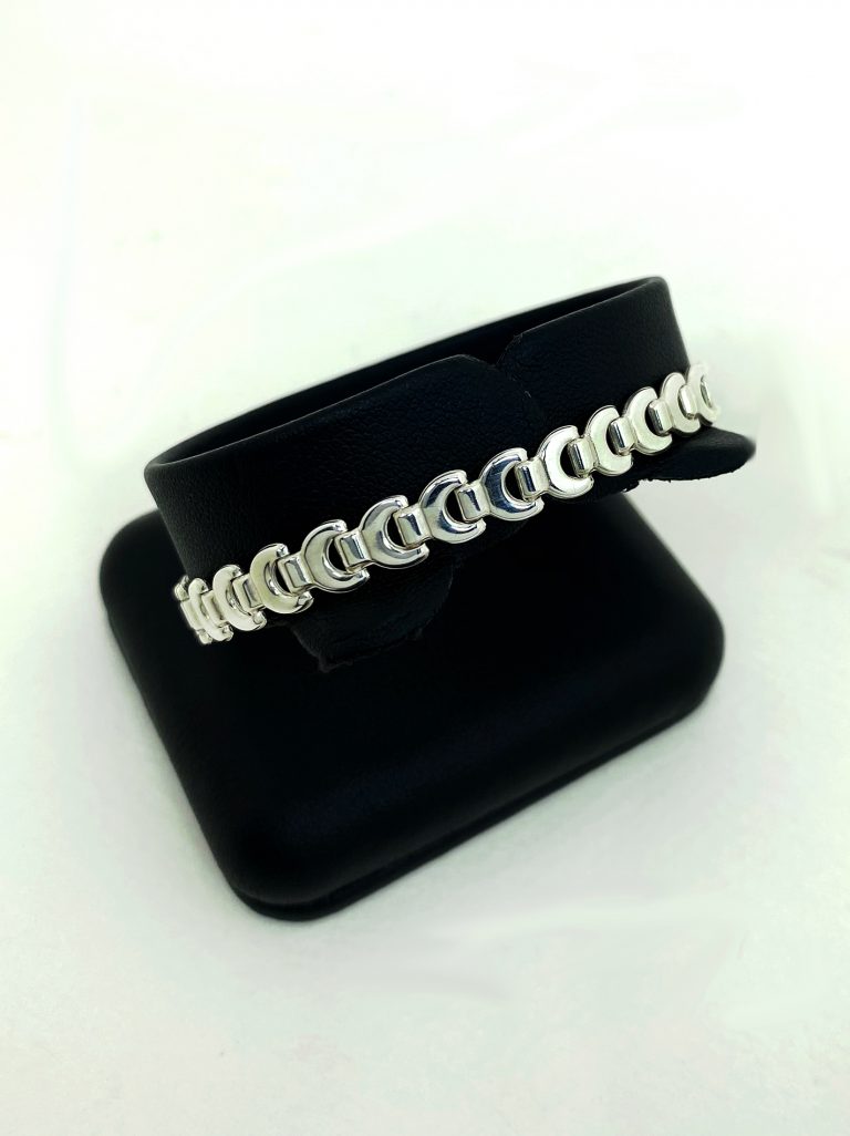 925 Half Circle Chain Bracelet, Half Moon Chain | Sup Silver – Sup Silver