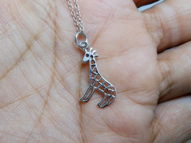 Cutout Giraffe Pendant Necklace, Safari Gifts | Sup Silver – Sup Silver