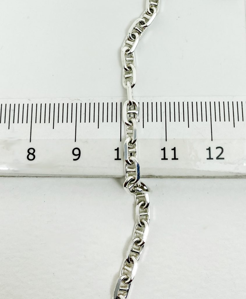 Sup Silver Figure 8 Chain Necklace, Silver Mariner Anchor Link Chain ...