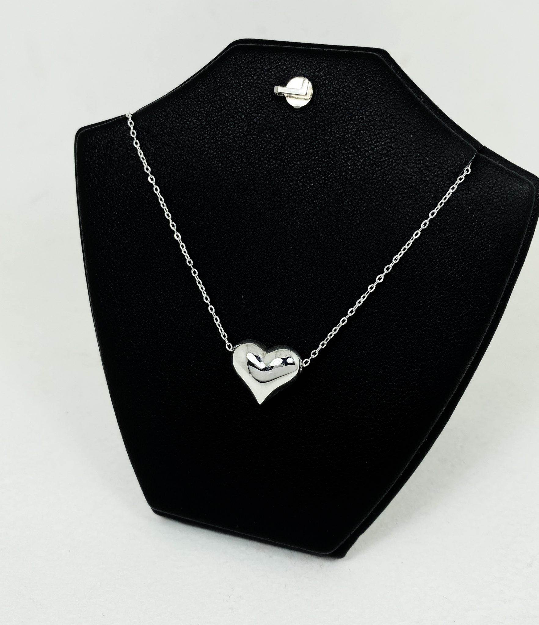 Sup Silver Heart Chain Necklace 925 Sterlingh Silver, Handmade ...